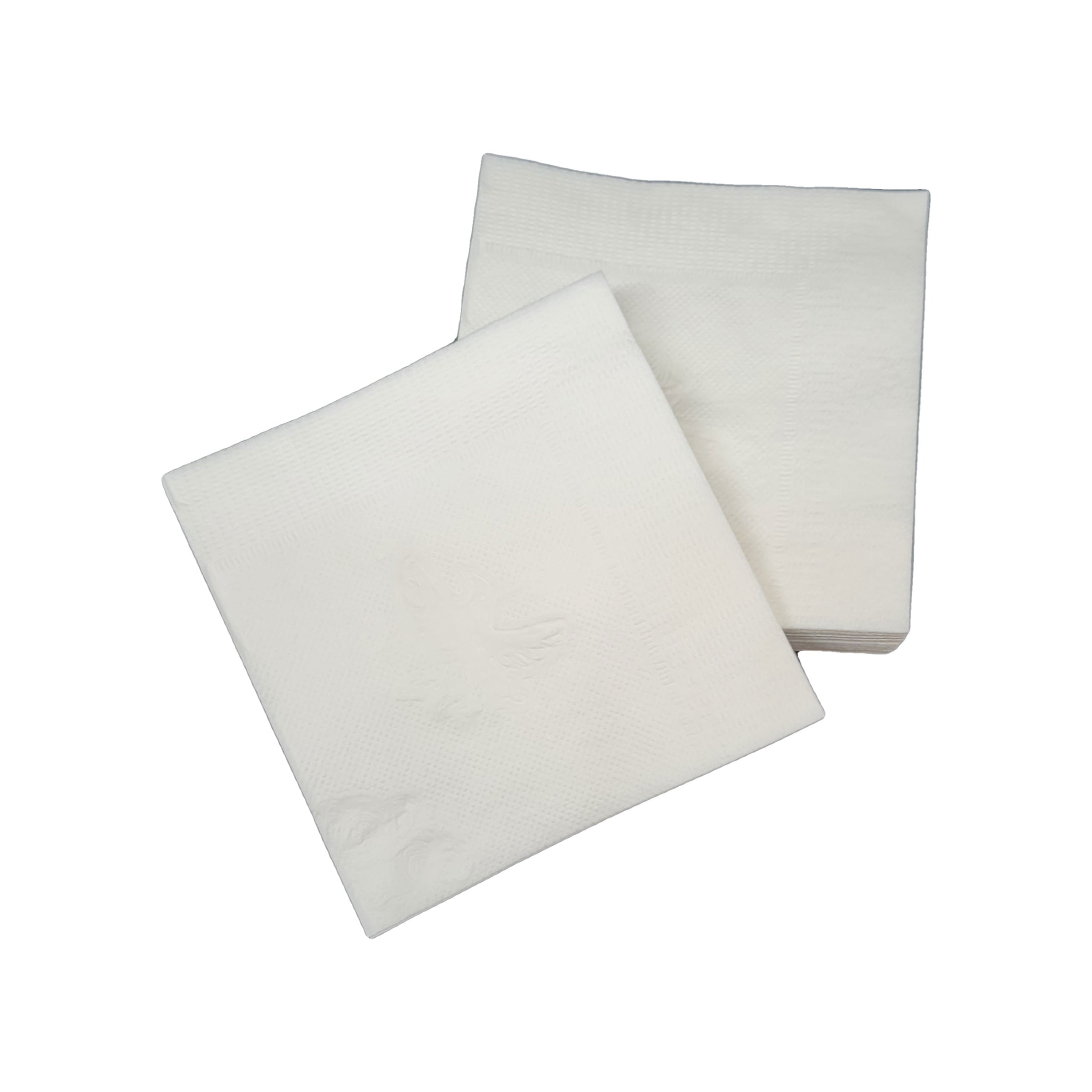 Square Paper Napkins, White Disposable Napkin, 9" x 9" Cocktail and ...