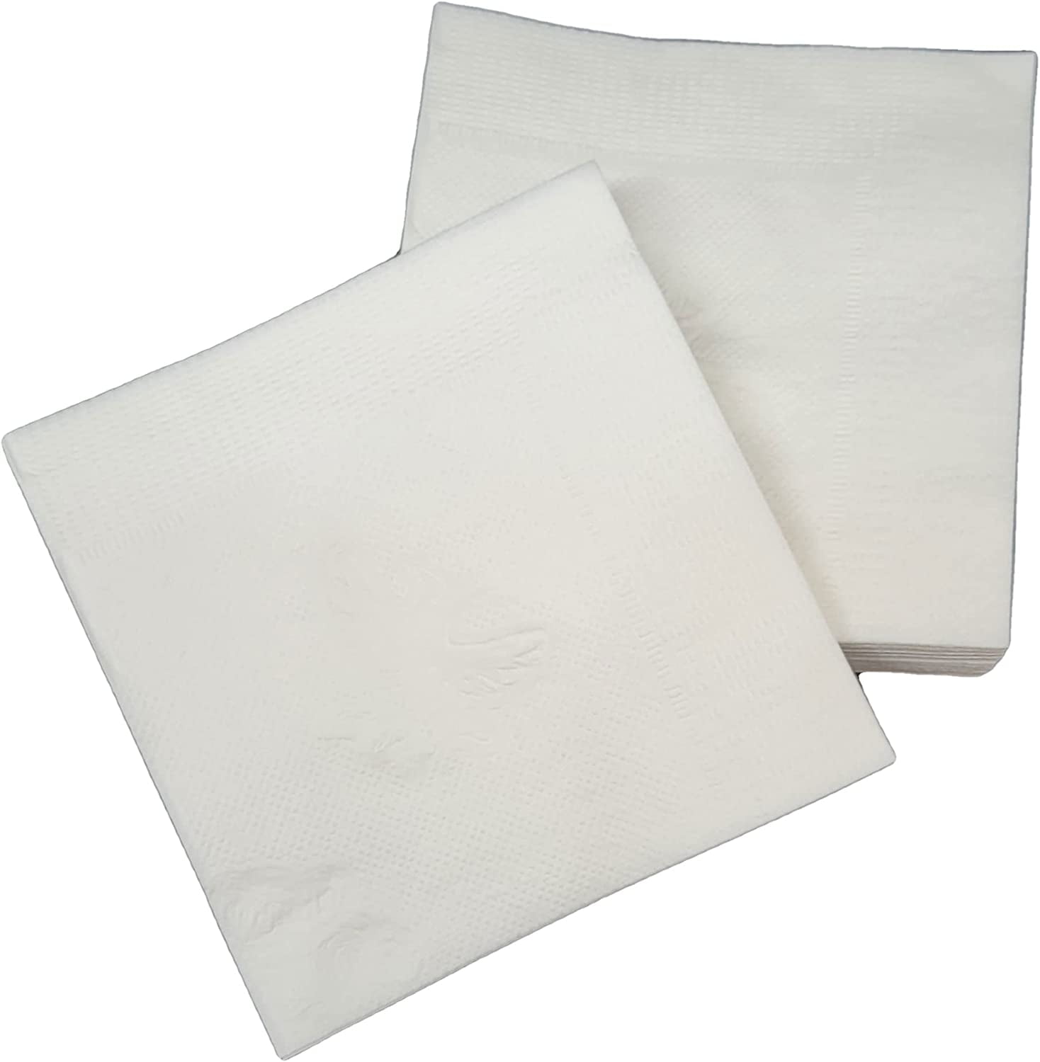 Square Paper Napkins, White Disposable Napkin, Cocktail and Cleaning ...
