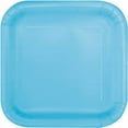 Square Paper Plates, 7 in, Light Blue, 16ct - Walmart.com