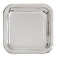 Square Paper Plates, 7 in, Silver Foil, 8ct - Walmart.com