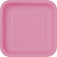 Square Paper Plates, 9 in, Hot Pink, 14ct - Walmart.com