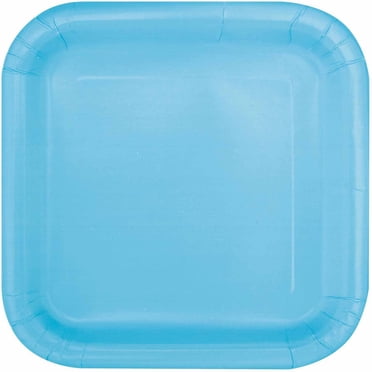 Paper Plates, 9 in, Navy Blue, 16ct - Walmart.com
