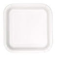 Square Paper Plates, 9 in, White, 14ct - Walmart.com