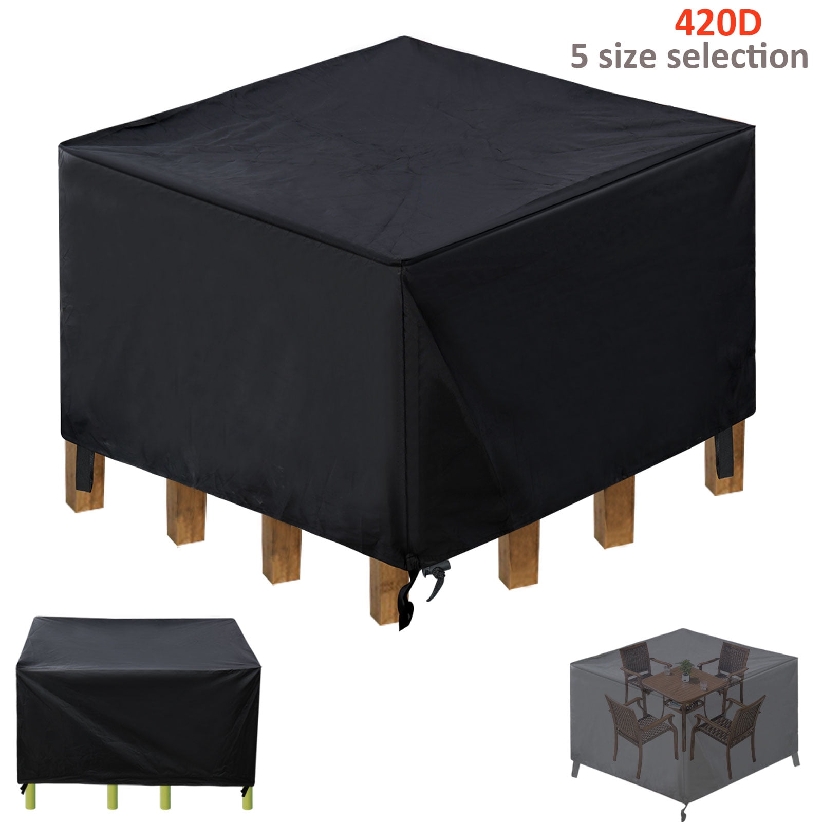 Square Patio Table Cover, Indoor Garden Outdoor Furniture Covers, 420D ...