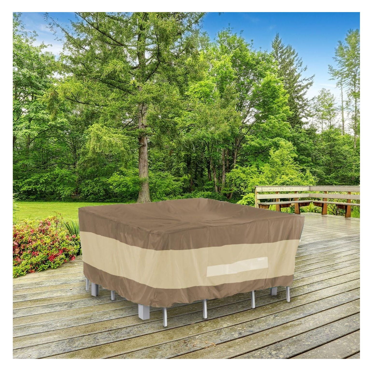 Square Patio Table with Chairs Outdoor Cover, Durable and Waterproof ...