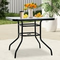 Walmart Small Outside Metal Square Patio Table, Steel Dining Bistro ...