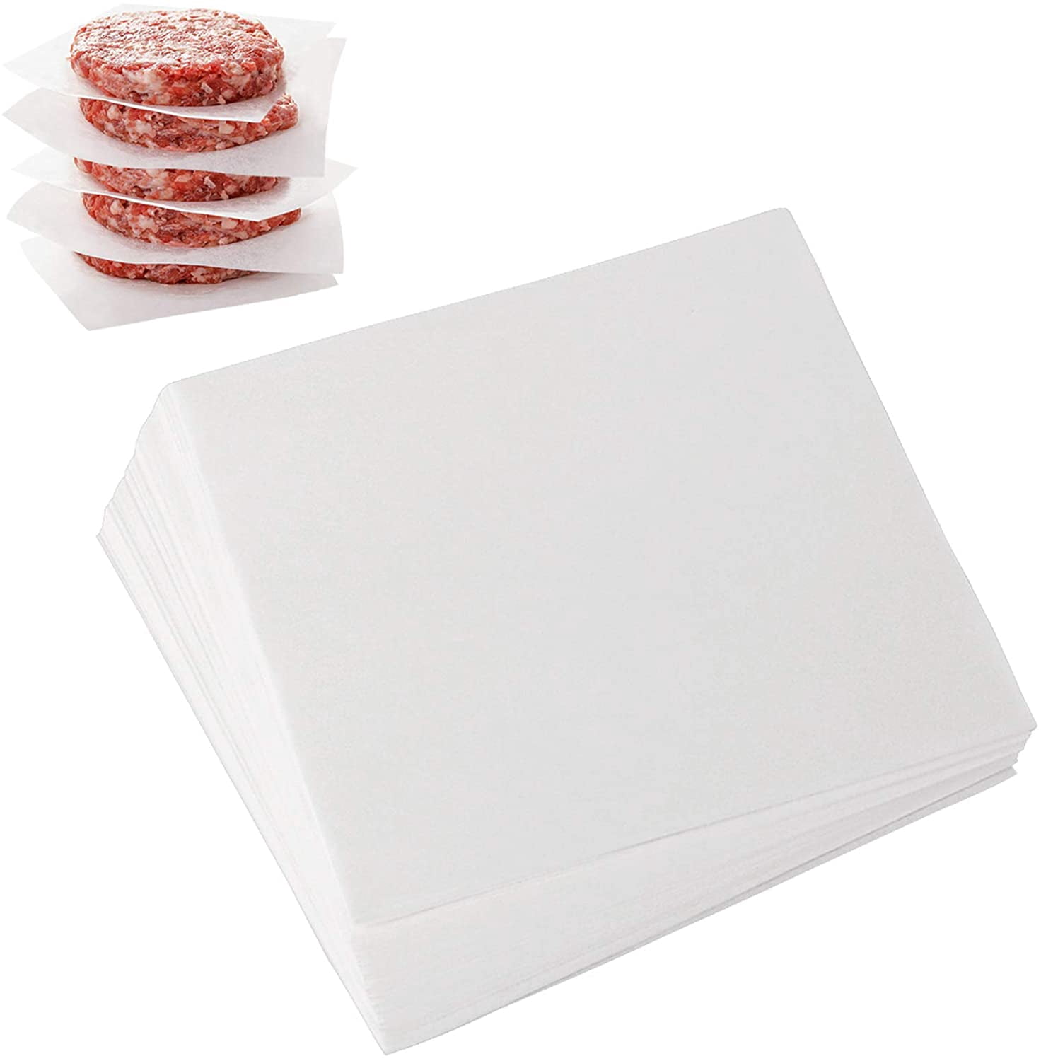 Square Patty Paper 4x4 Inch, Set of 300, Non Stick Patty Paper Sheets ...