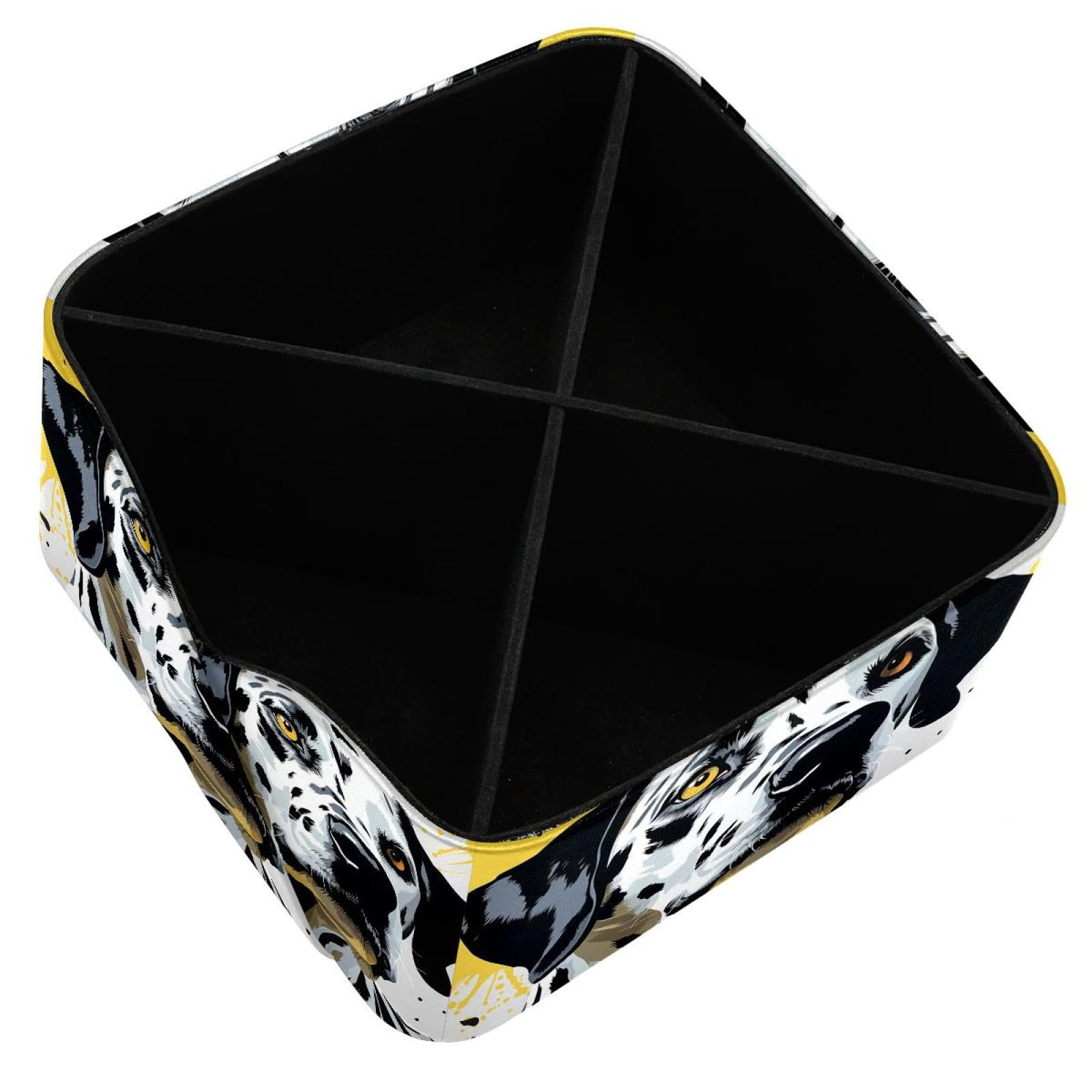 Square Pen Case Pencil Holder with 4 Compartments and Removable ...