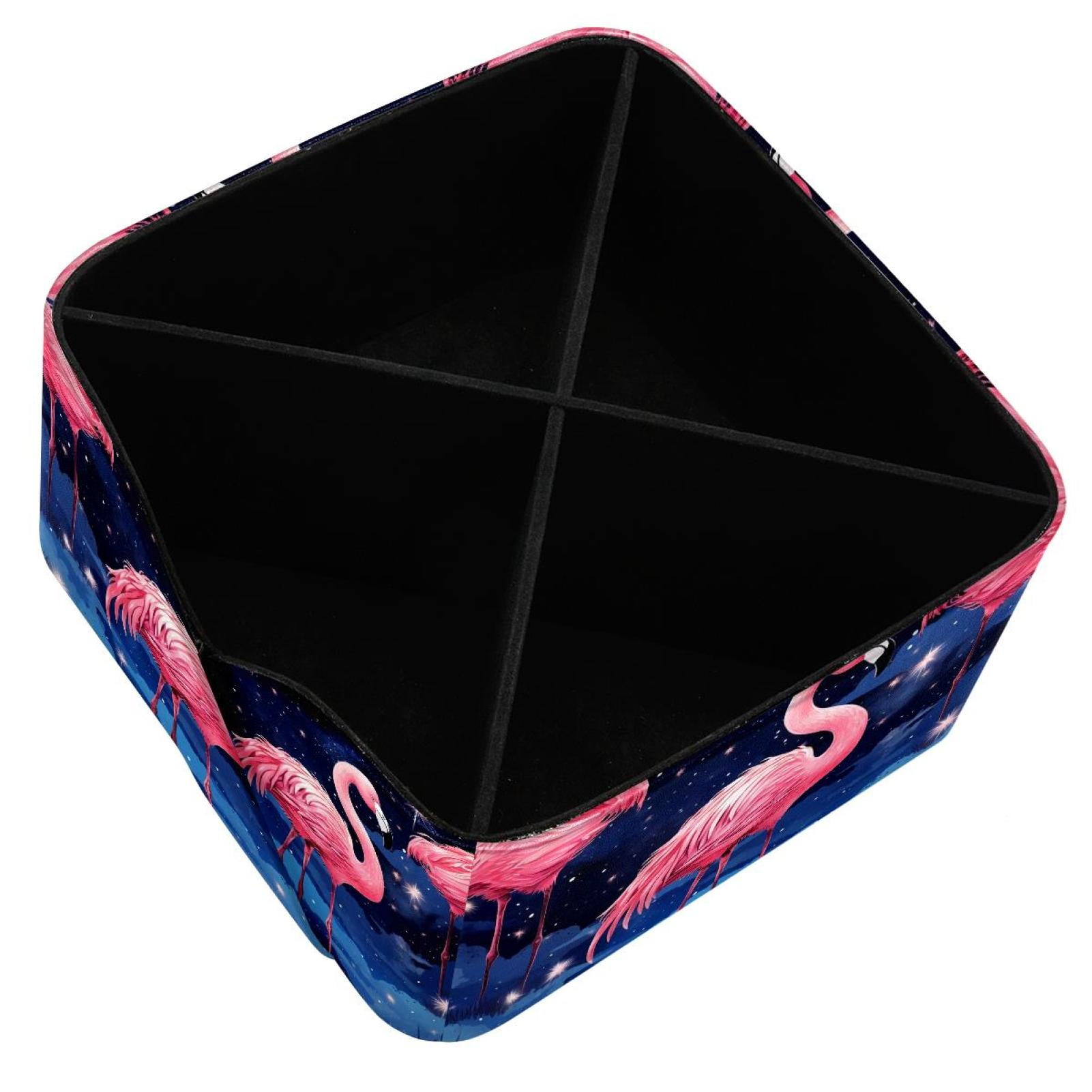 Square Pen Case with 4 Compartments, Removable Dividers, Pencil Holder ...