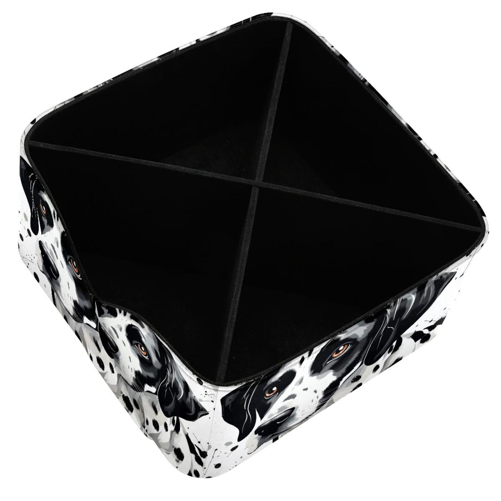 Square Pen Case with 4 Compartments, Removable Dividers, Pencil Holder ...