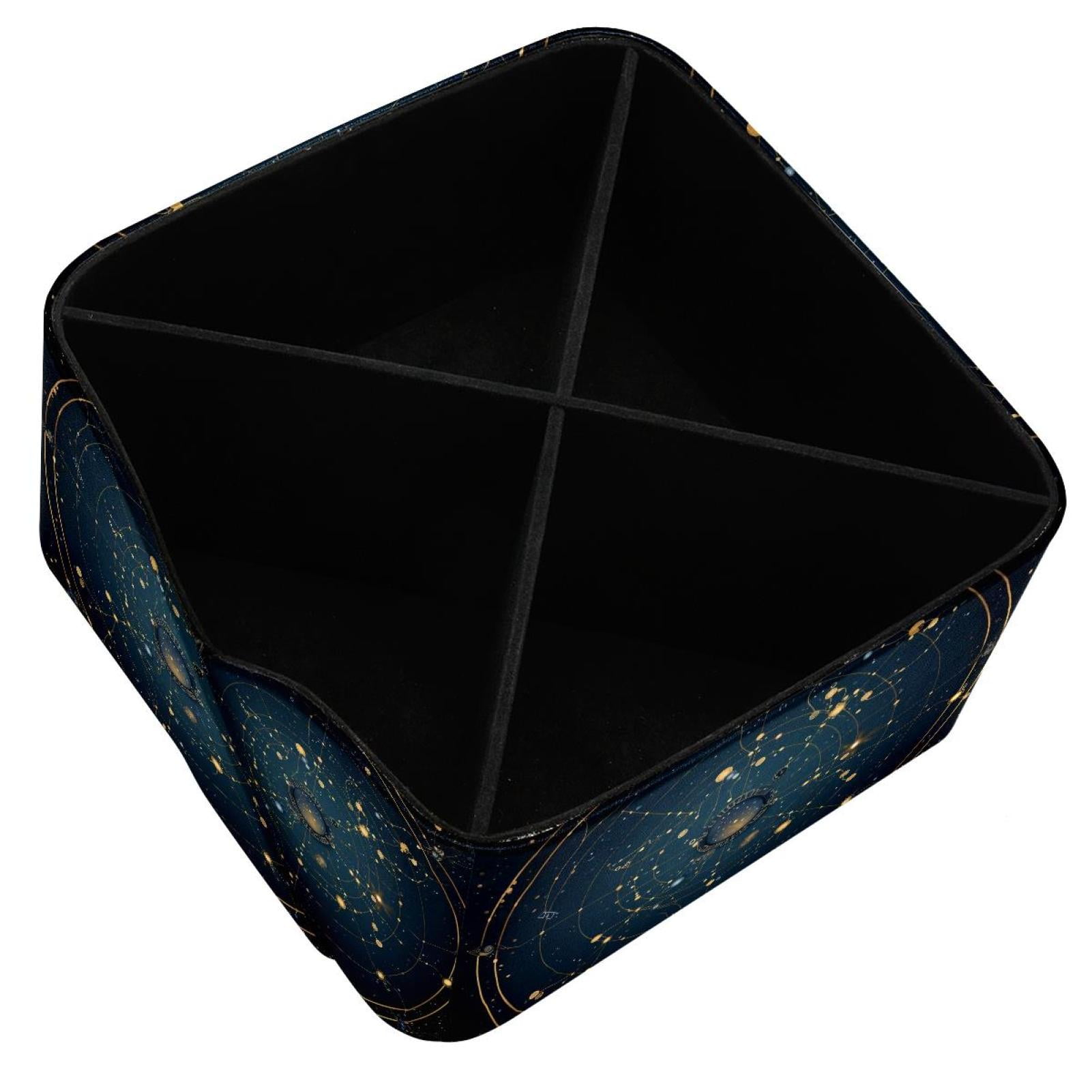 Square Pen Holder Pencil Organizer Pencil Case with 4 Compartments and ...