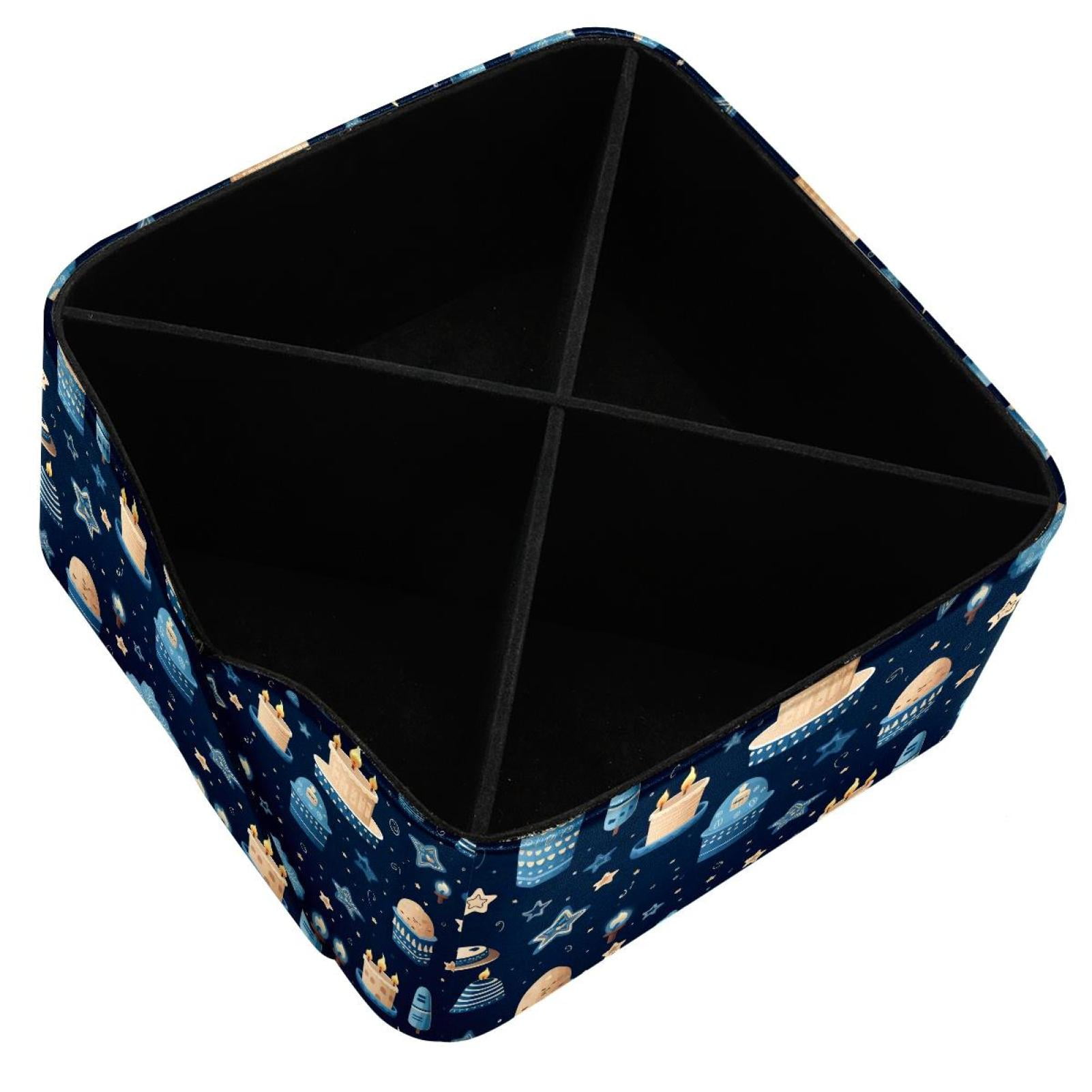 Square Pen Organizer with 4 Compartments, Removable Dividers, Pen ...