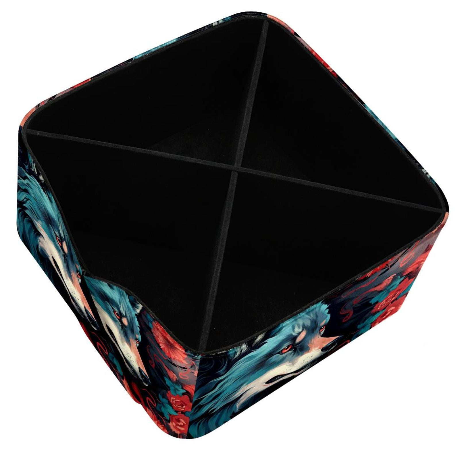 Square Pen Organizer with 4 Compartments, Removable Dividers, Pencil ...