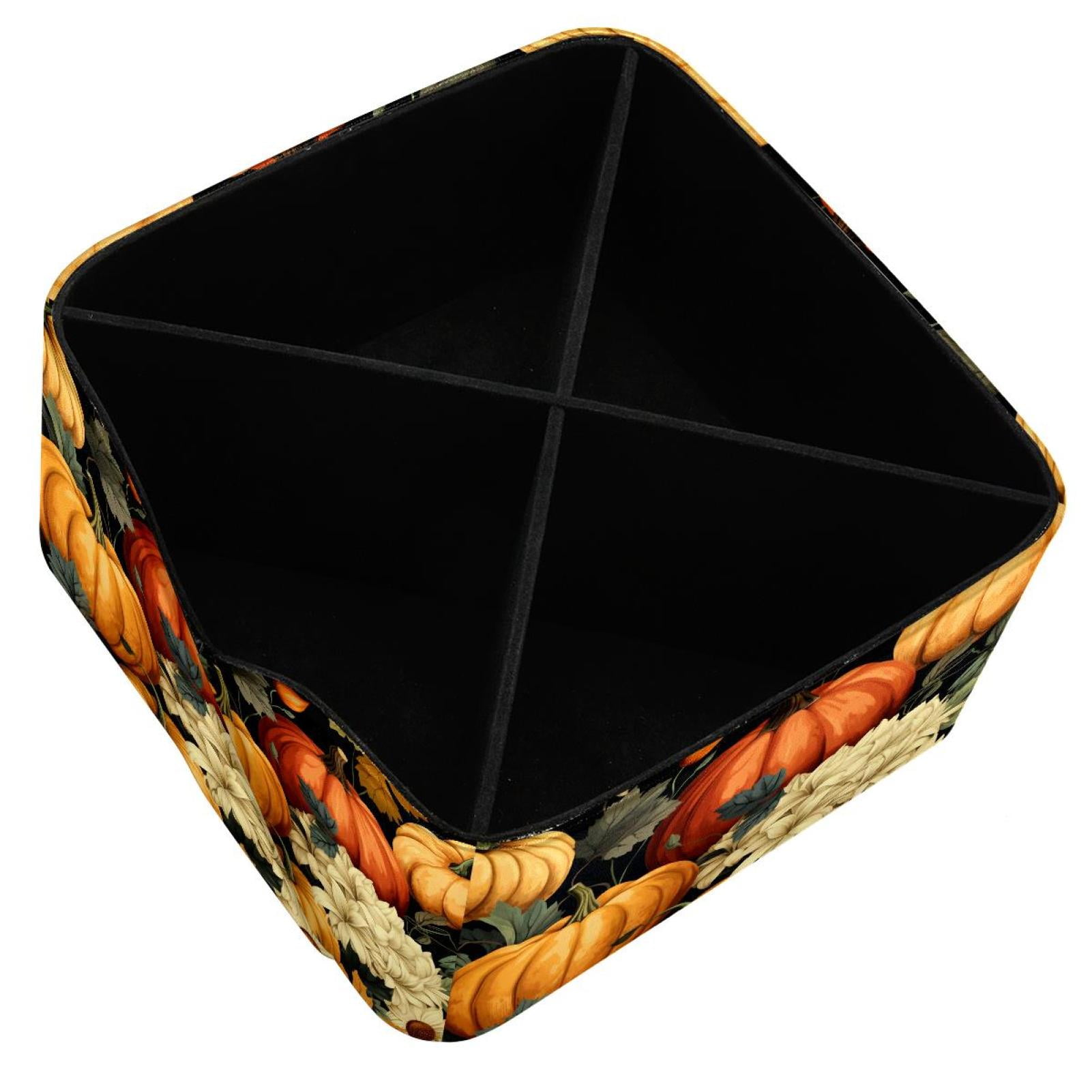 Square Pencil Case Pen Holder with 4 Compartments, Removable Dividers ...