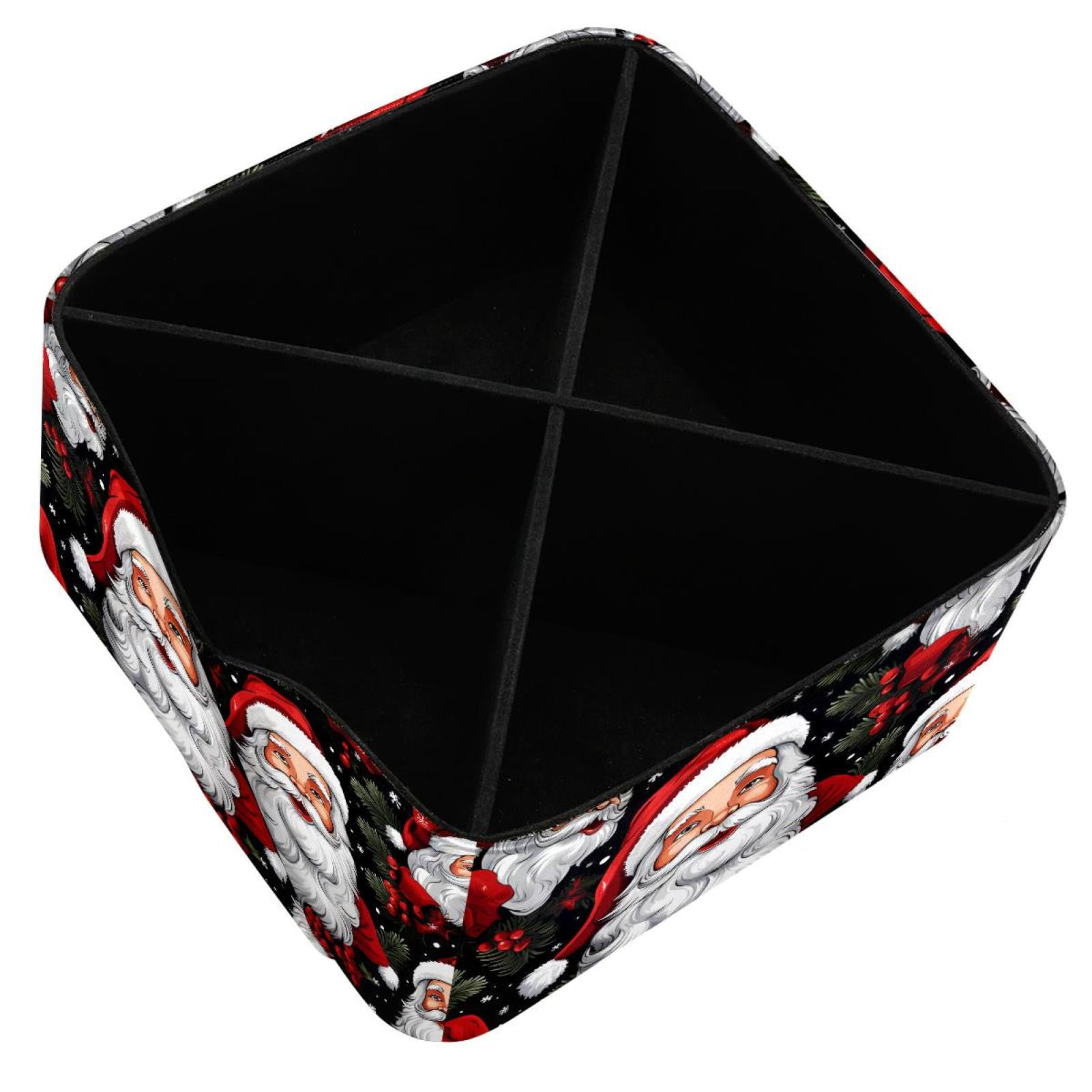 Square Pencil Case Pen Holder with 4 Compartments, Removable Dividers ...