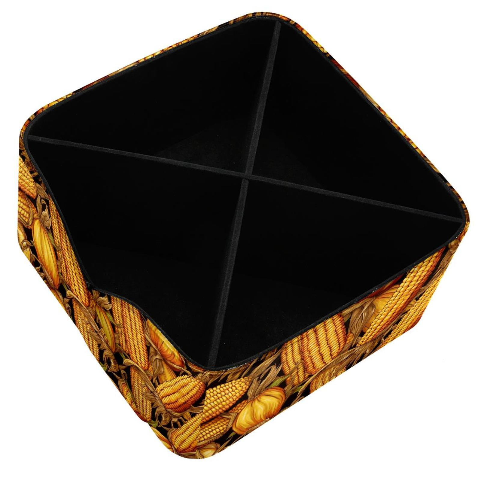 Square Pencil Case with 4 Compartments, Removable Dividers, Brush ...