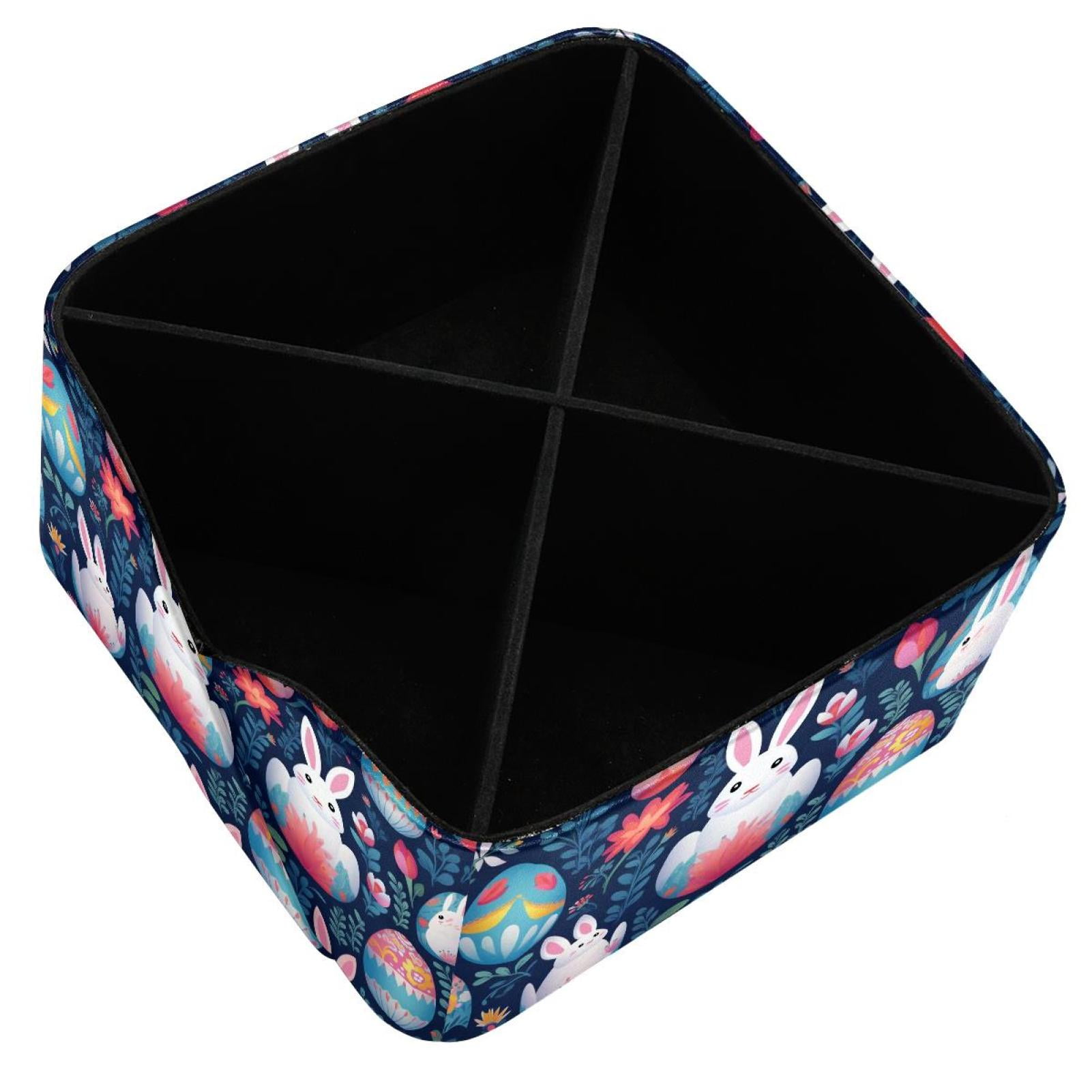 Square Pencil Case with 4 Compartments and Removable Dividers - Pencil ...