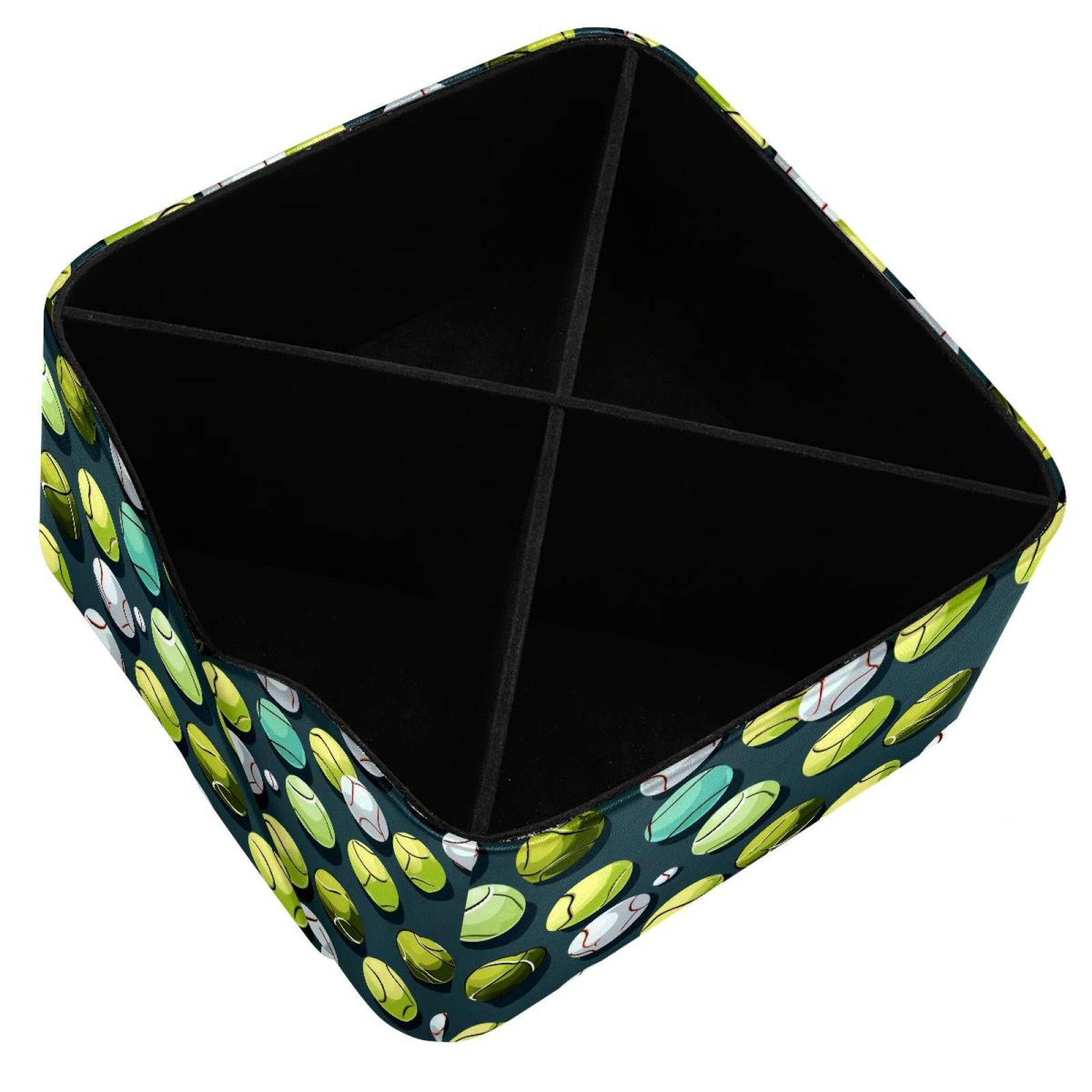 Square Pencil Case with 4 Compartments and Removable Dividers - Pencil ...