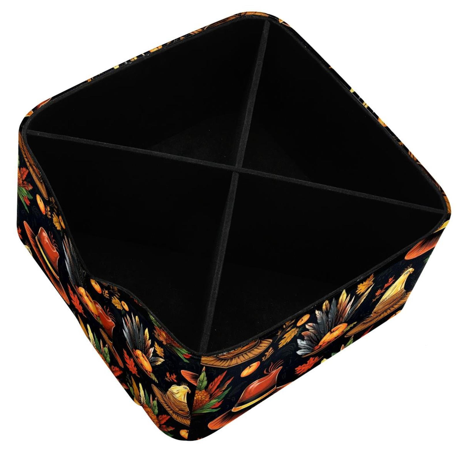 Square Pencil Case with 4 Compartments and Removable Dividers - Pencil ...