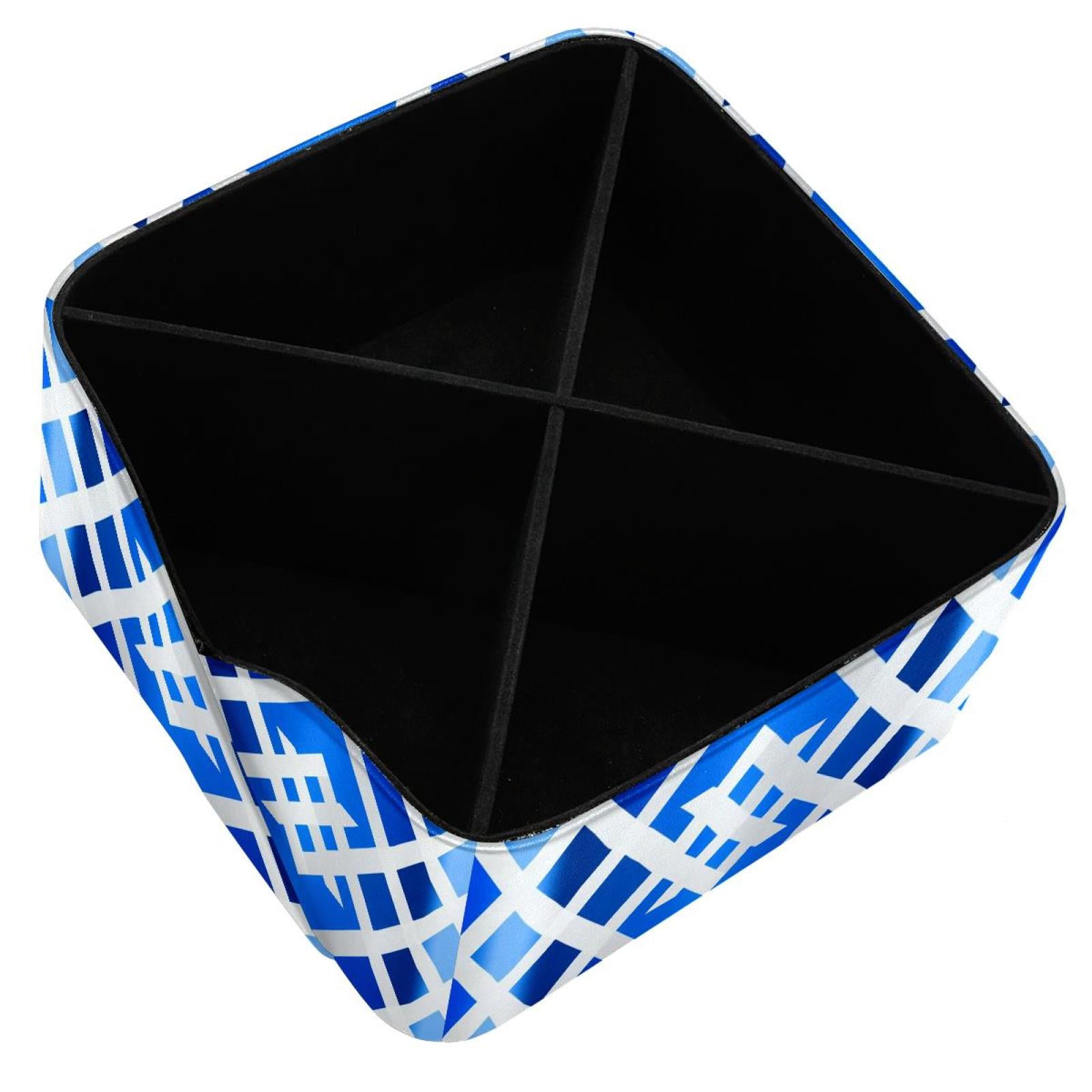 Square Pencil Organizer Pen Holder with 4 Compartments, Removable ...