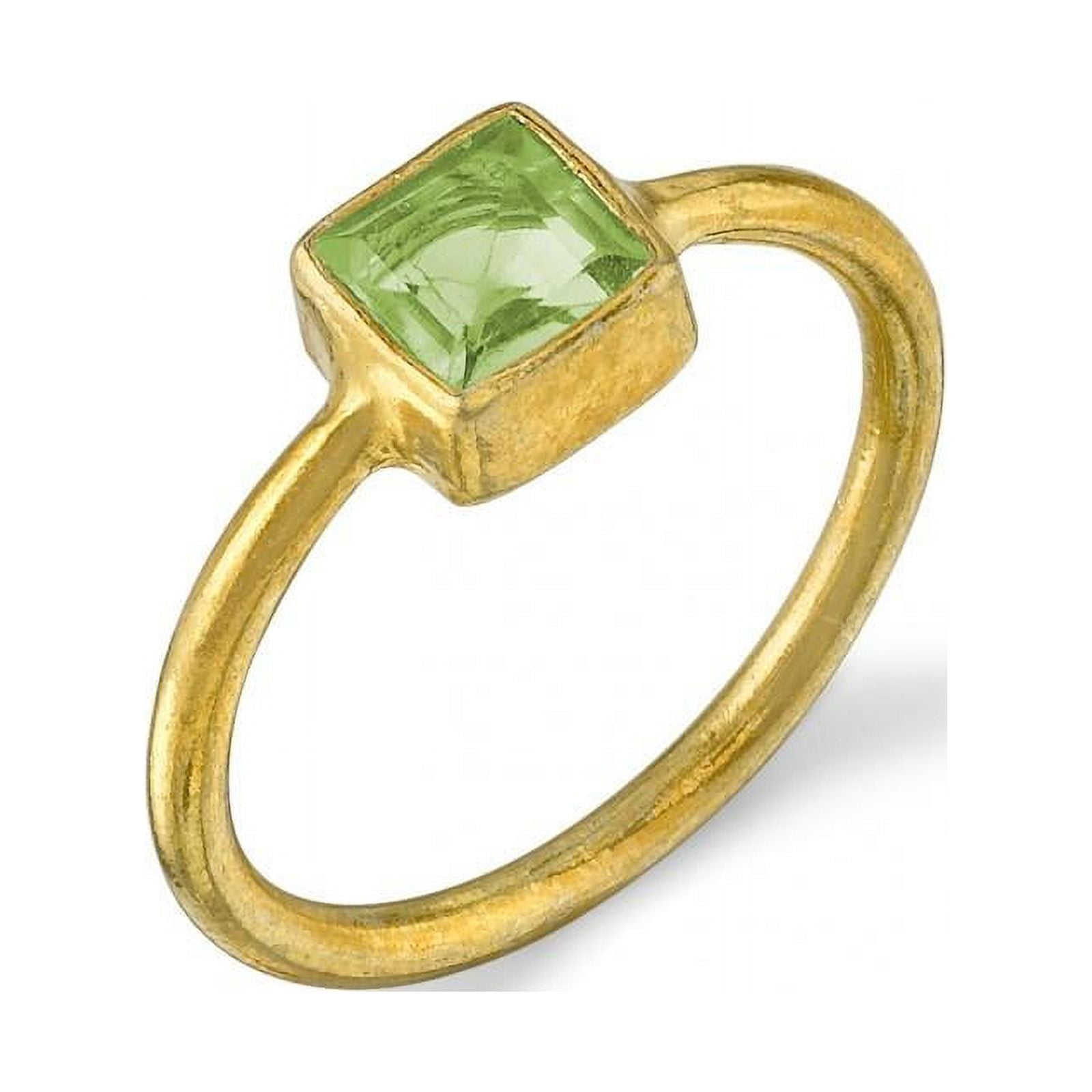 Square Peridot Ring - Walmart.com