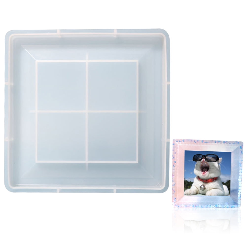 Square Photo Frame Mold Molding Ornament Display Stand Crafts Soft ...