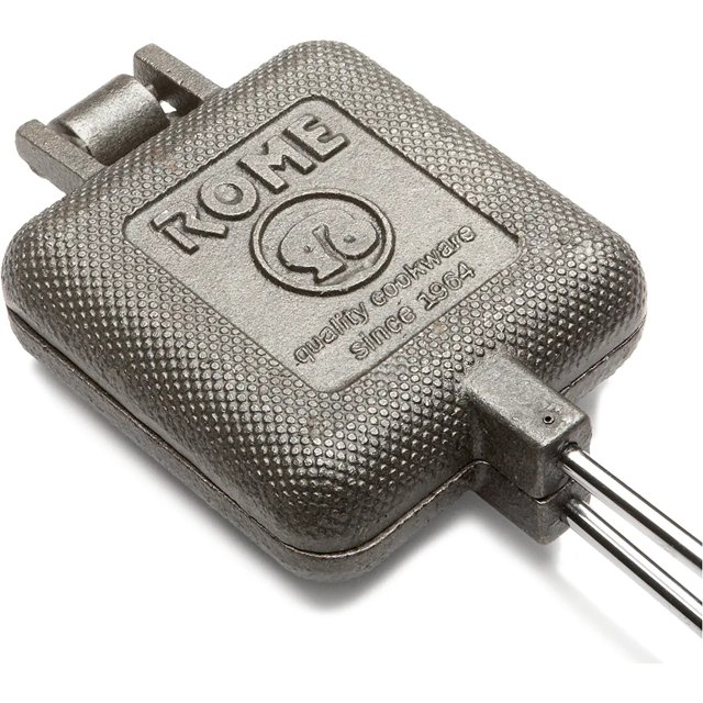 Rome Industries Cast Iron Square Pie Iron for Campfire Camping ...