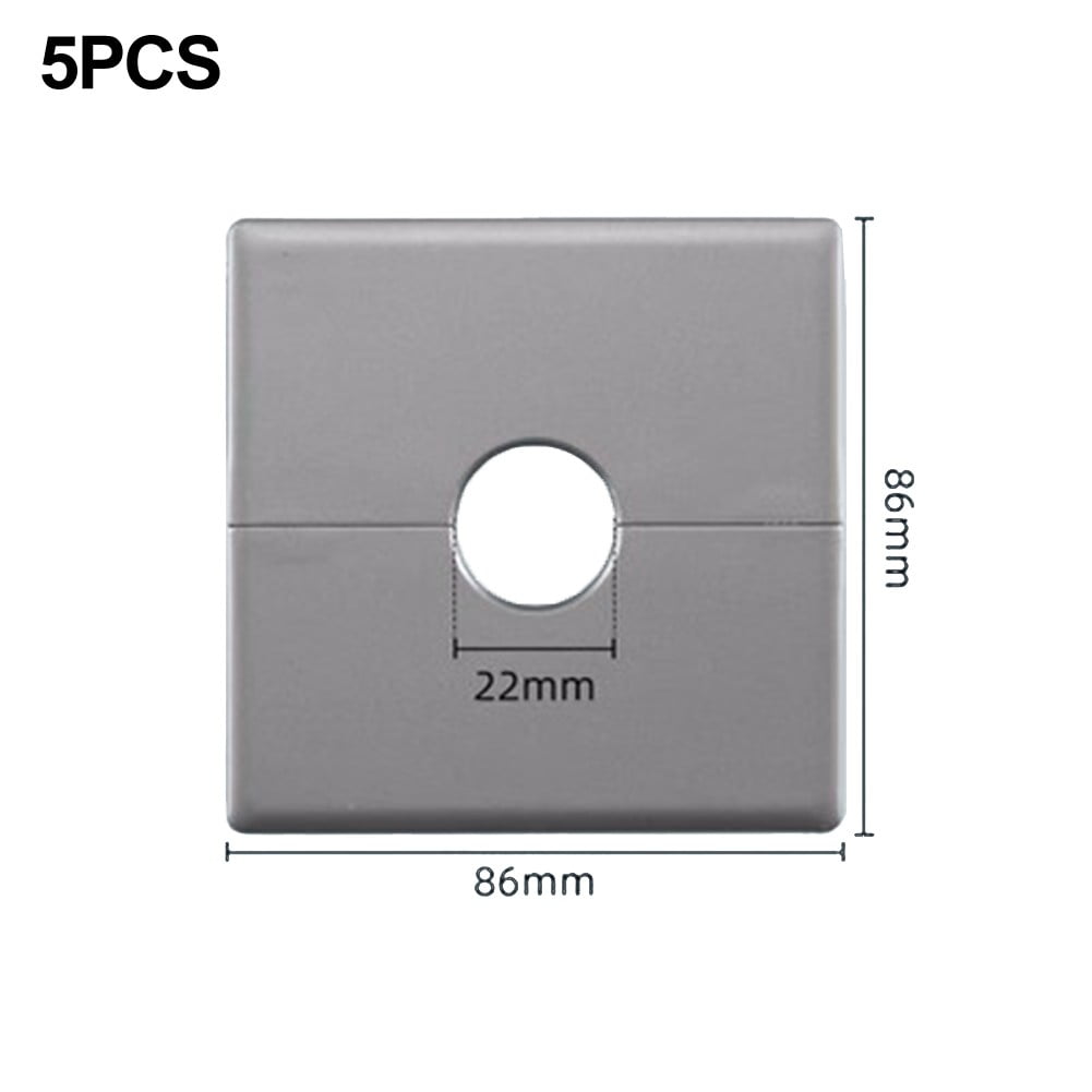 Square Pipe Wall Cover Switch And Socket Cover 5Pcs Escutcheon Plates ...