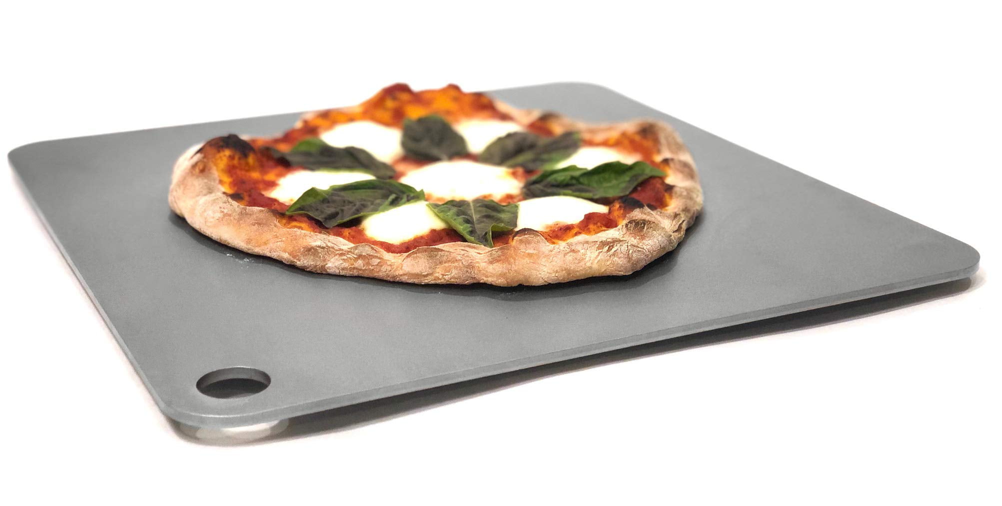 Square Pizza Steel by Conductive Cooking (3/8" Deluxe, 16"x16" Square ...