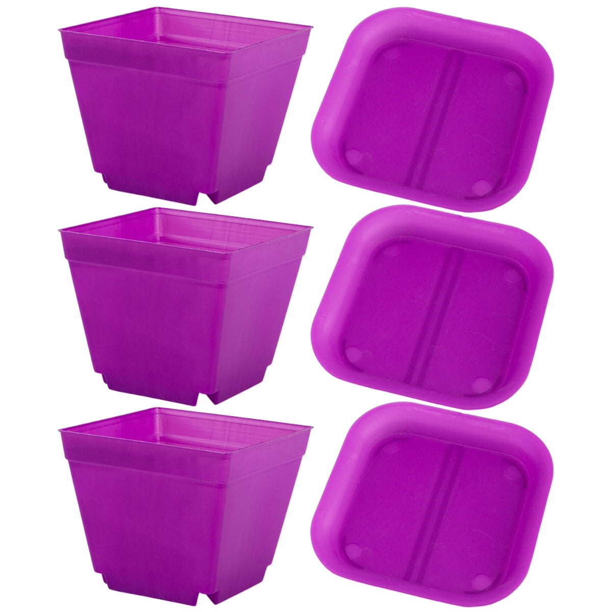 Square Plant Nursery Pot Plastic Plant Planter Seedling Transplant ...