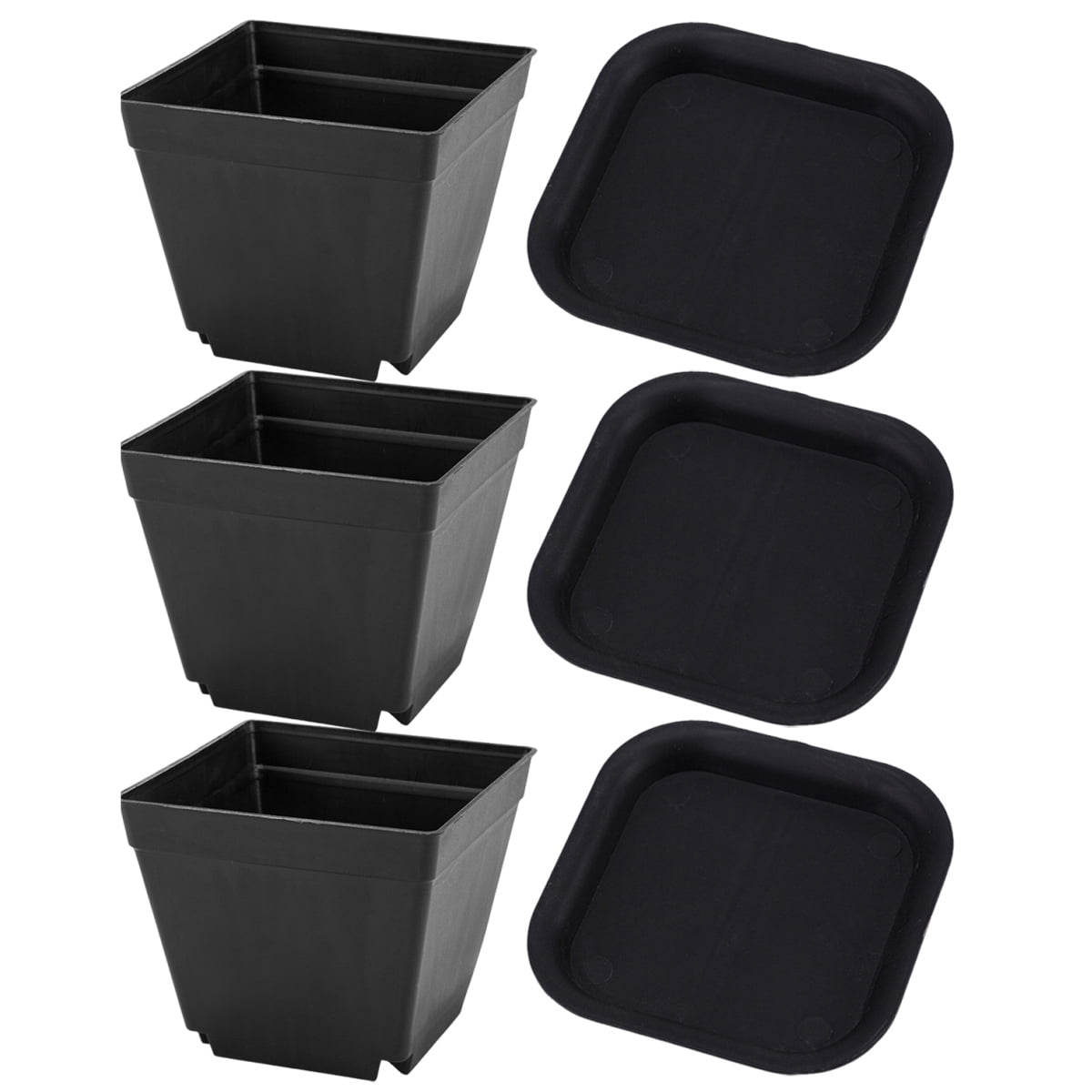 Square Plant Nursery Pot Plastic Plant Planter Seedling Transplant ...