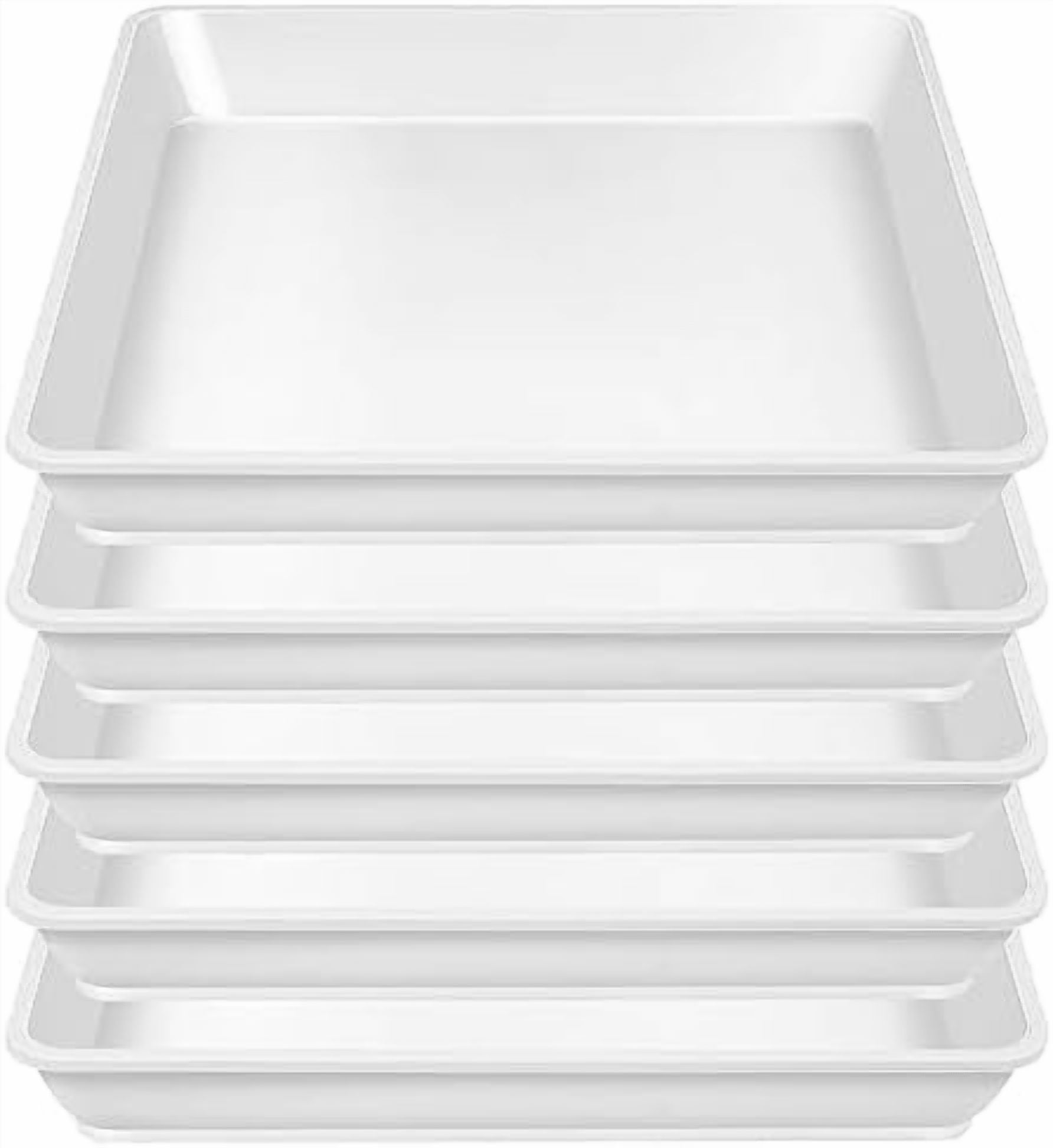 Square Plant Saucer 10 Inch, 5 Pack Plastic Plant Water Dray Tray ...