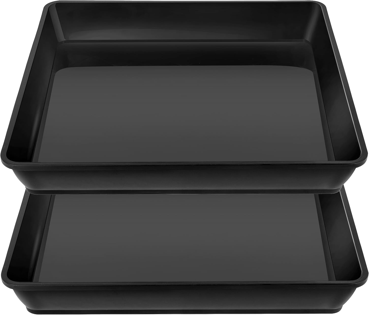 Square Plant Saucer 12 Inch 2 Pack, Durable Plastic Plant Trays Plant ...