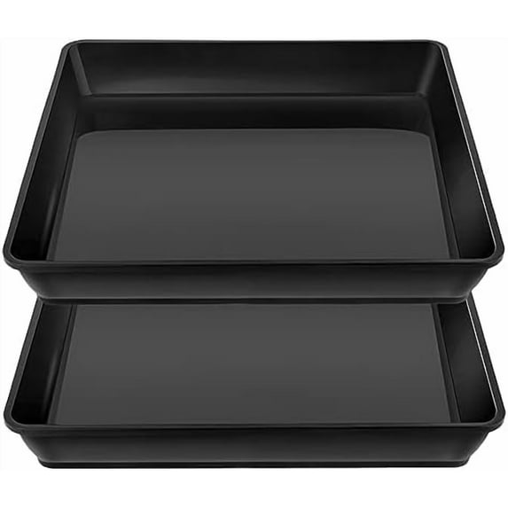 Square Plant Saucer 18 Inch 2 Pack, Plastic Plant Saucer, Garden Large ...