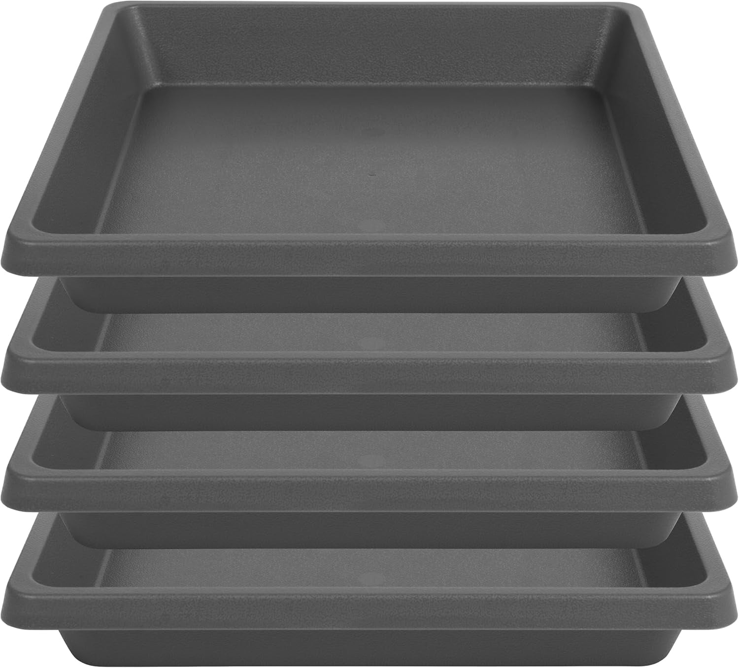 Square Plant Saucer 8 Inch 4 Pack, Saucers for Potted Plants and Water ...