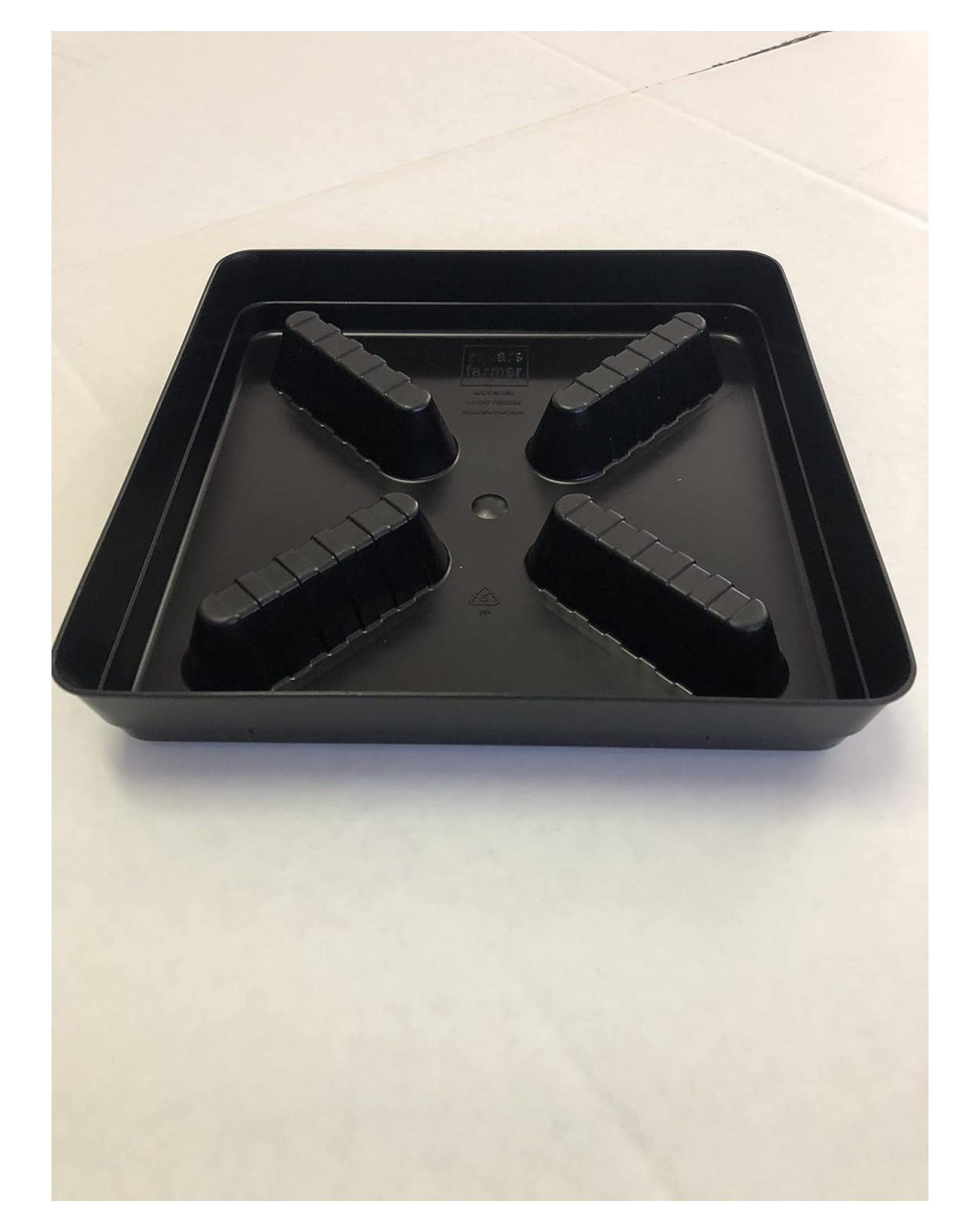 Square Plant Saucer Plastic Plant Trays with Plant Riser Pot Elevator ...