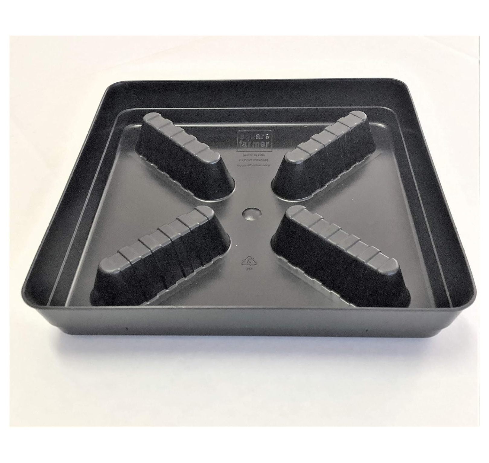 Square Plant Saucer Plastic Plant Trays with Plant Riser Pot Elevator ...