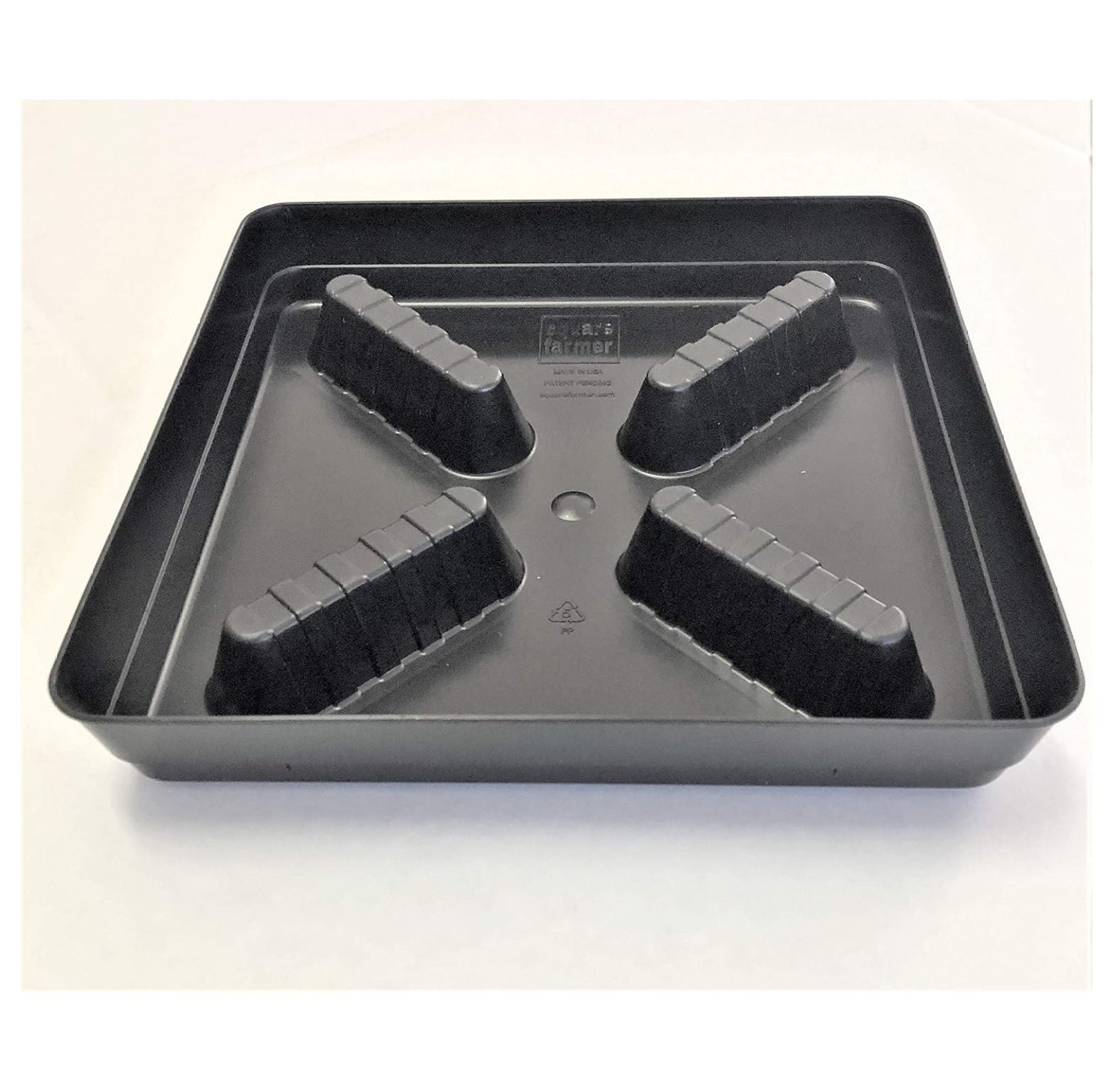 Square Plant Saucer Plastic Plant Trays with Plant Riser Pot Elevator ...