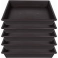 Square Plant Saucers 6 Inch 5 Pack Heavy Duty Plastic Plant Drain Trays ...