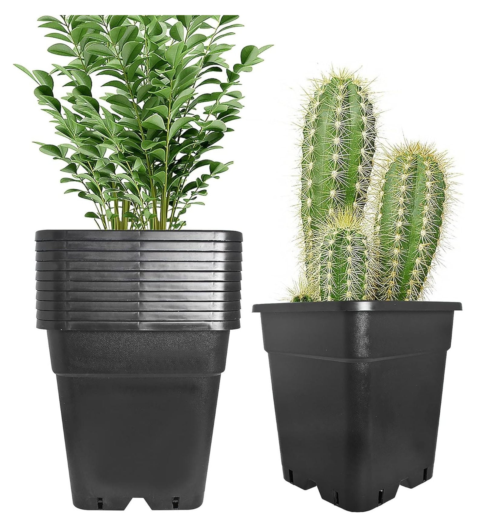 Square Planter Nursery Pots 5.2 Gallon Pots for Plants, Injection ...