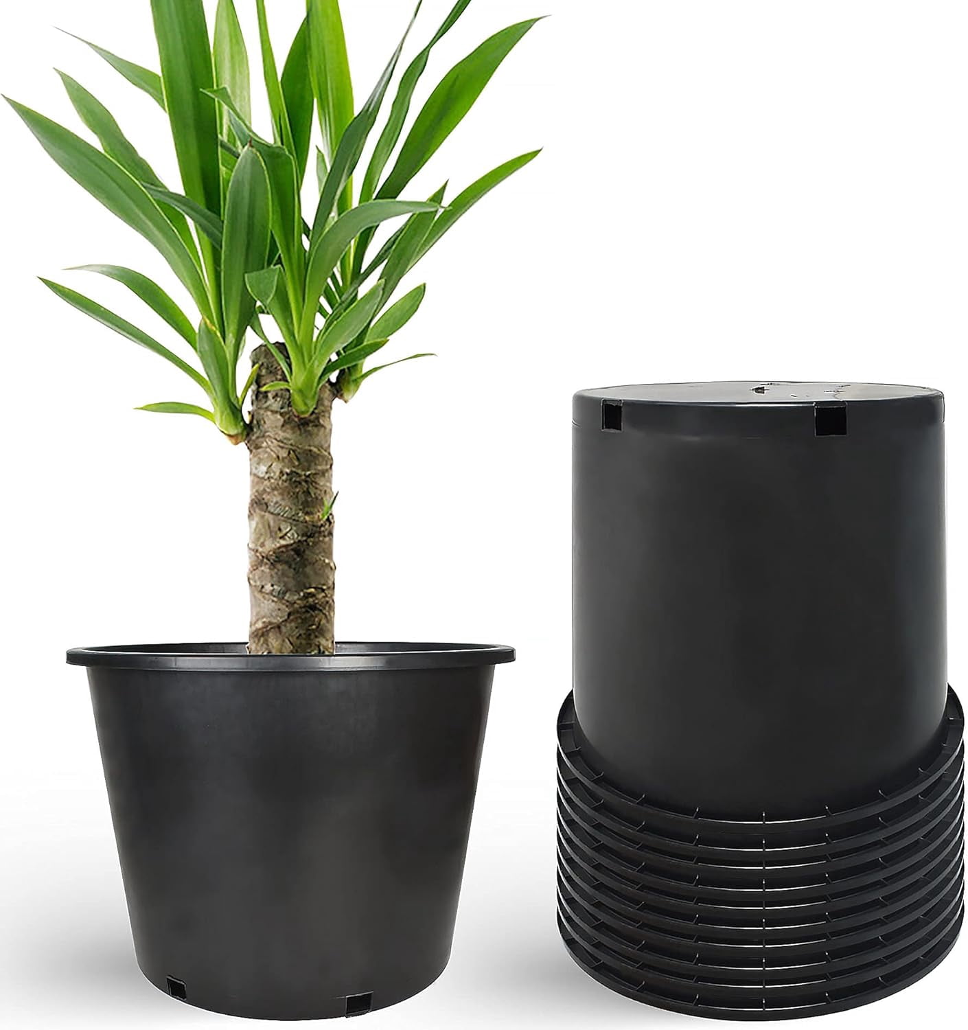 Square Planter Nursery PotsGallon Pots for , Injection Molded Plastic ...
