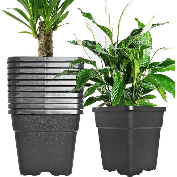 Square Planter Nursery PotsGallon Pots for , Injection Molded Plastic ...