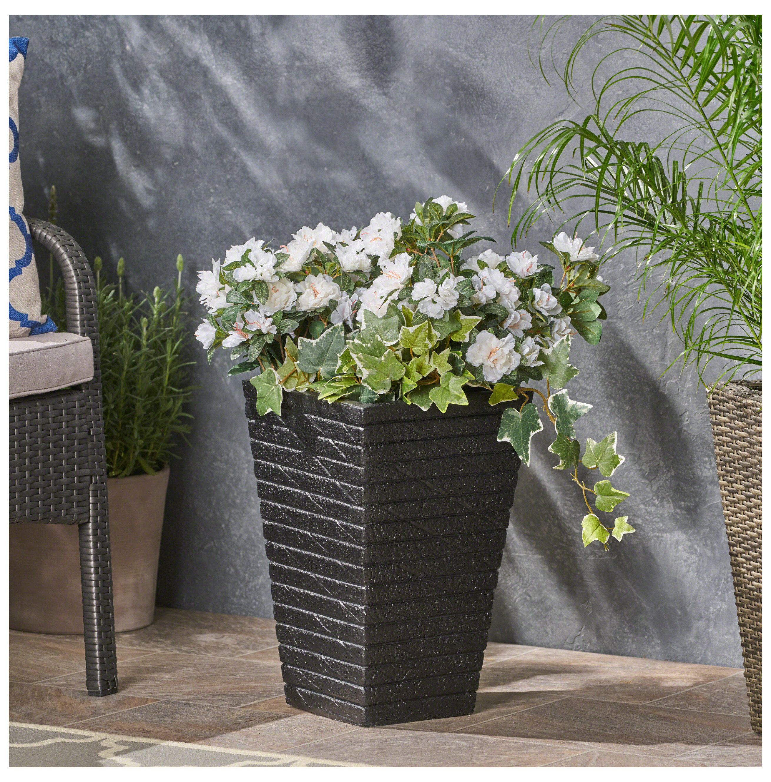 Square Planter Pot - Modern Tapered Indoor Outdoor Plant Pots for ...