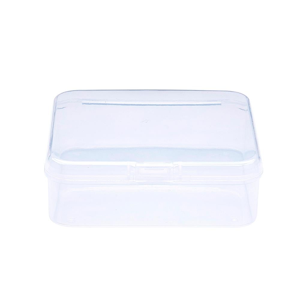 Square Plastic Bead Storage Containers Clear 7.4x7.3x2.5cm - Walmart.com