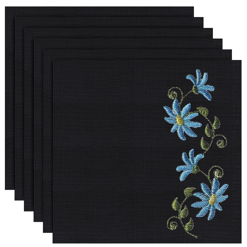 Square Plastic Cross-stitch Cloth Aida Cloth Black 300x299x1mm ...
