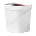Square Plastic Trash Can, Open Top Trash Can with Pressure Ring and ...