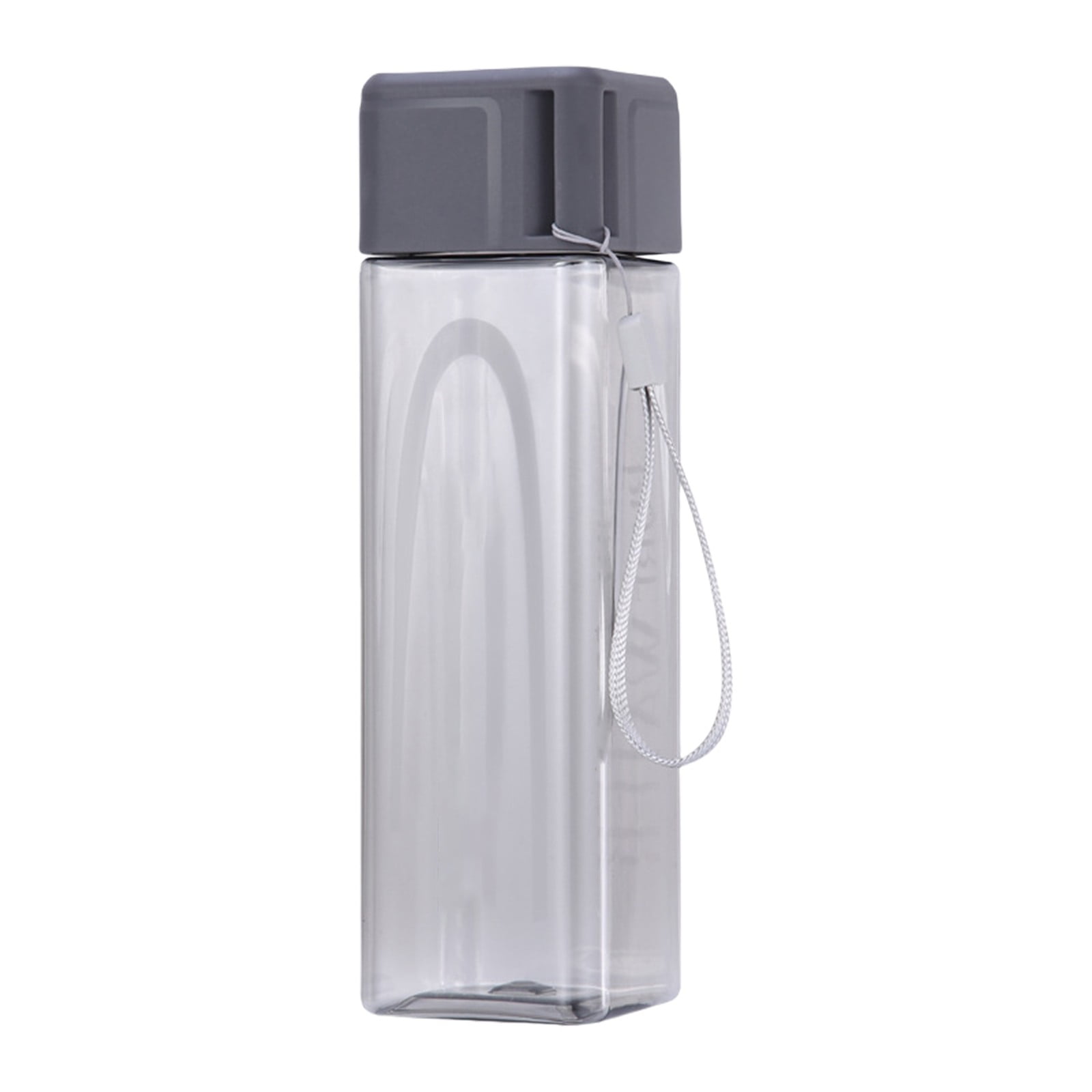 Square Plastic Water Cup Minimalist Transparent Water Cup Plastic ...