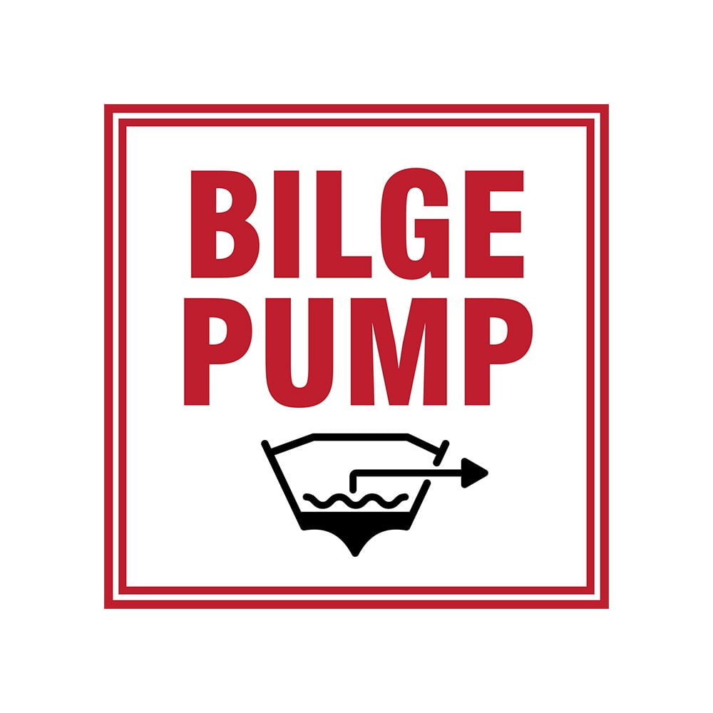 Square Plus Bilge Pump Wall or Door Sign | Spanish | Boats & Yachts ...