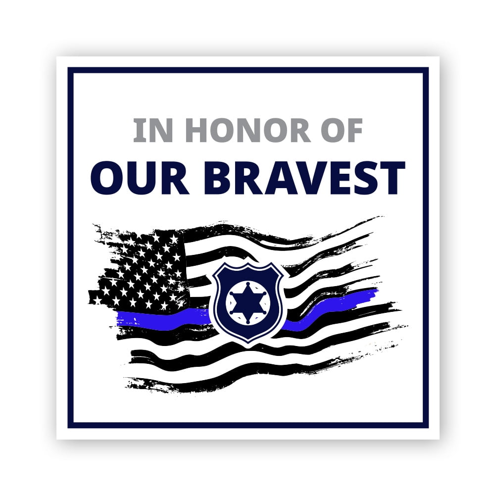 Square Plus In Honor of Our Bravest Wall or Door Sign | USA Flag ...