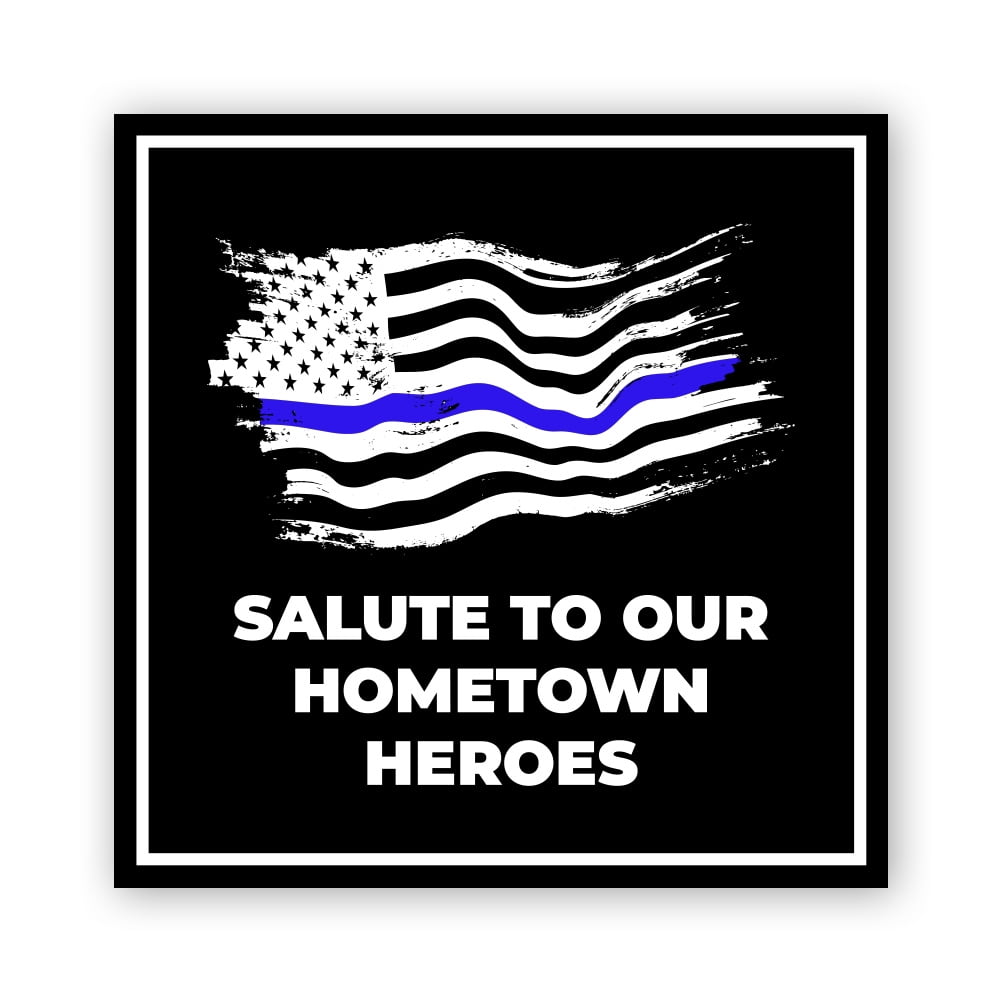 Square Plus Salute to Our Hometown Heroes Wall or Door Sign | USA Flag ...